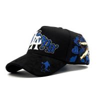 China Vintage Baseball Cap High end Fashion Suede 3D Embroidery With Rhinestone for sale