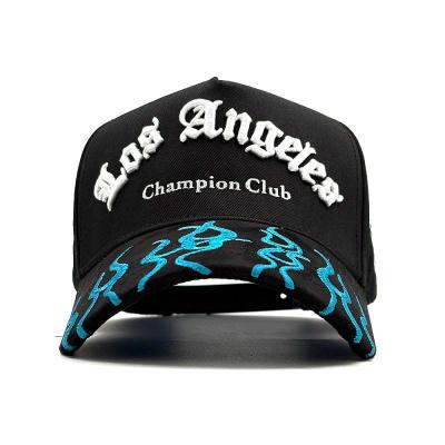 China GCHATS Los Angeles Graphic Print Baseball Caps Structured 6 Panel Cotton Style for sale