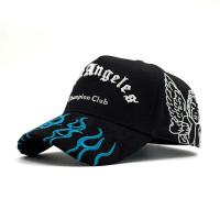China GCHATS Los Angeles Graphic Print Baseball Caps Structured 6 Panel Cotton Style for sale