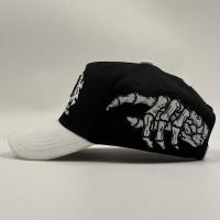 China Street Baseball Caps Bélico District La Skeleton Trucker Black White Streetwear for sale