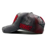 China Distressed Gradient Baseball Caps Why So Serious Joker Gothic Streetwear for sale