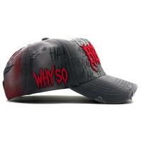 China Distressed Gradient Baseball Caps Why So Serious Joker Gothic Streetwear for sale