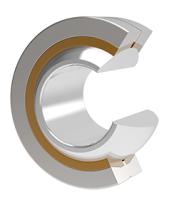 China GEBK Series Angular Contact Spherical Plain Bearing 495kN Static Load Hard Chromium Plating for sale