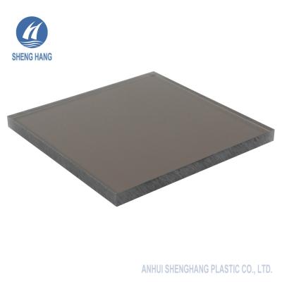 China Bronze Plastic Solid Polycarbonate Sheet For Canopy Roof UV Protection for sale