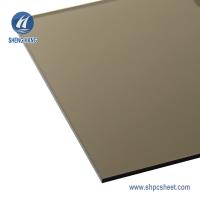 China Bronze Plastic Solid Polycarbonate Sheet For Canopy Roof UV Protection for sale
