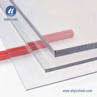 China Transparent Polycarbonate Solid Sheet 1.2mm-30mm Double Side UV Protection 10 Year Warranty for sale
