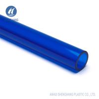 China Blue PMMA Acrylic Tube 5-450mm OD for Decorative Lighting Applications for sale