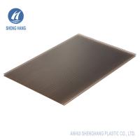 China Plastic PC Twin Wall Polycarbonate Hollow Sheet Green for sale
