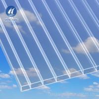 China Double Wall Polycarbonate Greenhouse Panels 4mm 10mm UV Resistant Hollow Sheet for sale