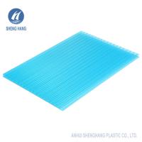 China 8mm Twin Wall Polycarbonate Greenhouse Panels UV Protected Roofing Sheet 1.5kg/m2 for sale