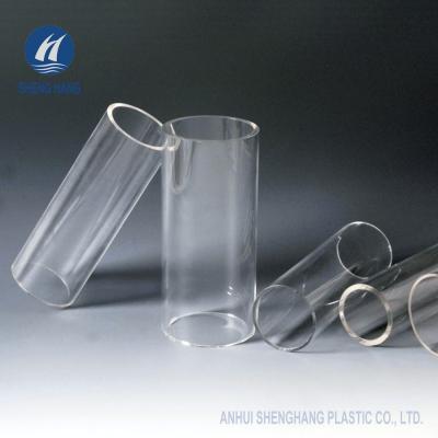 China Extruded Acrylic Tube PMMA Cylinder Transparent Plexiglass Pipe 5-450mm OD 0.5-10mm Wall for sale