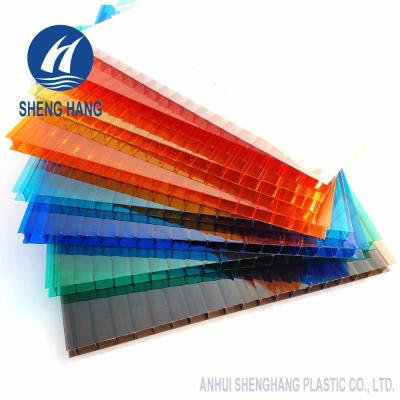 China SGS 8mm Twin Wall Polycarbonate Sheet Anti UV 2100mm Width for sale