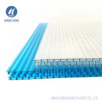 China Honeycomb Polycarbonate Panels Anti UV Impact 6mm 12mm PC Thermal Insulation Sheet for sale