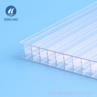 China Clear Hollow Multi Wall Polycarbonate Sheet 8mm 10mm 12mm UV Resistant for sale