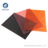 China Lichee Pattern PC Embossed Polycarbonate Solid Sheet 1220x2440mm ASTM D648 for sale