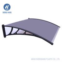 China Outdoor Polycarbonate Canopy Awning 5mm Twin Wall UV Protection Wind Resistant for sale