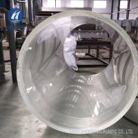 China PMMA Cast Acrylic Tube Transparent 100mm OD Wear Resistant Custom Lengths for sale