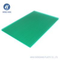 China 8mm Twin Wall Polycarbonate Sheet 2100x6000mm 1.5kg/m2 UV Resistant Roofing Panel for sale