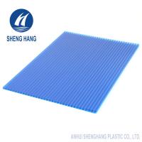 China UL94 V0 6mm 10mm Bronze Twinwall Polycarbonate Sheet Colored High Impact Strength for sale