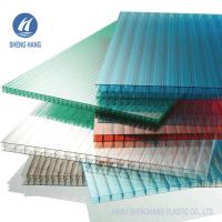 China SGS 10mm Twin Wall Polycarbonate Sheet Bronze UV Protected Roofing Panel 2100mm Width for sale