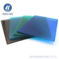 China UL94 V2 Double Layer Polycarbonate Sheet Panels 2100mm Width Twin Wall PC Roofing Board for sale