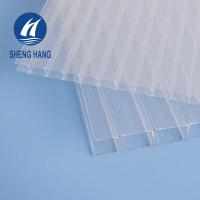 China UL94 V2 Double Layer Polycarbonate Sheet Panels 2100mm Width Twin Wall PC Roofing Board for sale