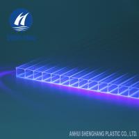 China UL94 V2 Double Layer Polycarbonate Sheet Panels 2100mm Width Twin Wall PC Roofing Board for sale