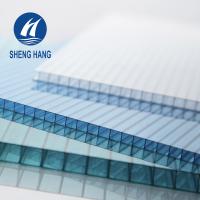 China Colored Twin Wall Polycarbonate Sheet 4x8 UL94 V2 Flame Resistant PC Panel for sale