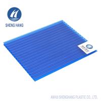 China Clear Twin Wall Polycarbonate Sheet 2100x6000mm PC Roof Board UV Coextrusion for sale