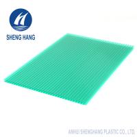 China Double Walled Polycarbonate Sheets 4mm Frosted Clear 2100x5800mm Flame Proof for sale