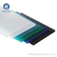 China Twin Wall Polycarbonate Hollow Sheet 10mm 2100mm Width Anti Scratch UV Coated Roofing Panel for sale