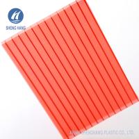 China Polycarbonate Twin Wall Roofing Sheet 4mm to 10mm UV Protected Custom Colors for sale