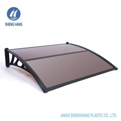China Polycarbonate Window Door Awning 40x120 Inch Waterproof H Bar Connect DIY for sale