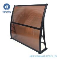 China Polycarbonate Window Door Awning 40x120 Inch Waterproof H Bar Connect DIY for sale