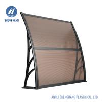 China Polycarbonate Door Window Awning 1000x1200mm Hollow Garden Canopy 4mm Thickness for sale