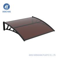 China Clear Polycarbonate Window Awning 4mm 5mm Twin Wall Door Canopy Sun Snow Rain Protection for sale