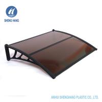 China Aluminum Polycarbonate Door Canopy 1.2x1m Durable Anti UV Weather Resistant Awning for sale
