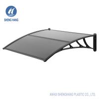 China Gray Tents Polycarbonate Plastic Awning Plastic Bracket 4mm 5mm for sale