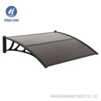 China Gray Tents Polycarbonate Plastic Awning Plastic Bracket 4mm 5mm for sale
