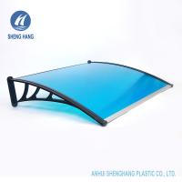 China Polycarbonate Window Awning 1200mm x 1000mm Fireproof ISO9001 Outdoor Door Canopy for sale