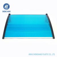 China Polycarbonate Awning 1200mm Width 800mm Depth Waterproof UV Resistant Door Canopy for sale