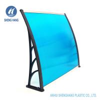China Polycarbonate Awning 1200mm Width 800mm Depth Waterproof UV Resistant Door Canopy for sale