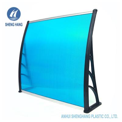 China 47in DIY Polycarbonate Plastic Awning Plastic Door Canopy Patio Multifunction for sale