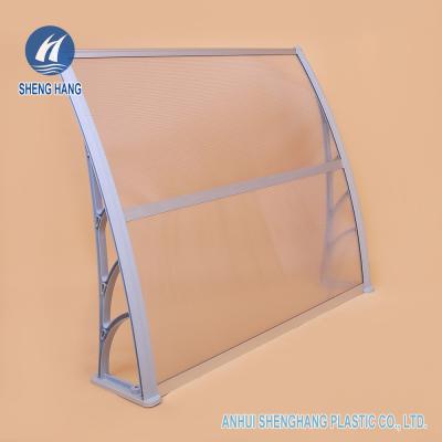 China Polycarbonate Rain Shelter Awning 1200mm Width 1000mm Depth Impact Resistant for sale