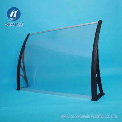 China 1500x1000mm Polycarbonate Door Canopy Kit 5mm Twin Wall Anti Corrosion for sale