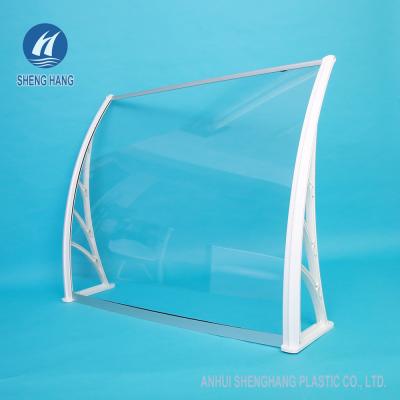 China Solid Polycarbonate Awning 1200mm Width 1000mm Depth High Impact Resistant UV Protection for sale