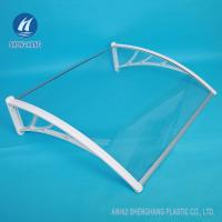 China Solid Polycarbonate Awning 1200mm Width 1000mm Depth High Impact Resistant UV Protection for sale