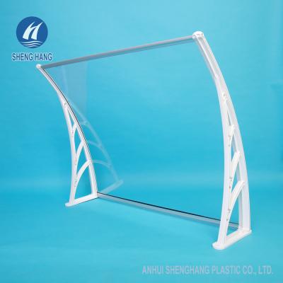 China 3mm Solid Polycarbonate Roof Panel PC Awning Poly Carbonate Door Canopy for sale