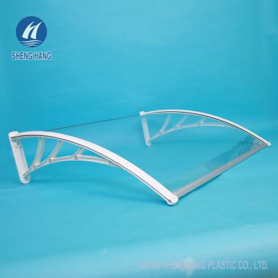 China Polycarbonate Solid Sheet Window Awning 1200mm Width 1000mm Depth Outdoor Patio Canopy for sale