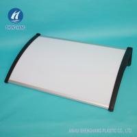 China White Polycarbonate Door Awning 1000mm Width 600mm Depth Rain Snow Sun Protection for sale